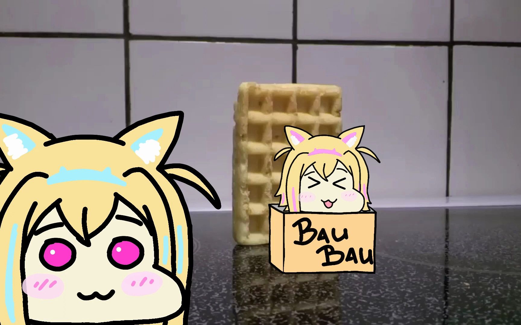 FUWAMOCO WAFFLE MEME-我妻_由乃poi-我妻_由乃poi-哔哩哔哩视频