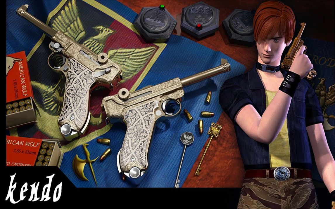 【生化危机】枪械介绍——Golden Luger 黄金鲁格（中英字幕）_哔哩哔哩_bilibili