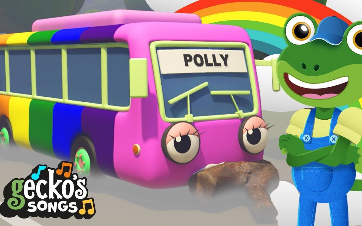 【Toddler Fun Learning】-5 Rainbow Buses｜Learn Numbers｜Fun Educational ...
