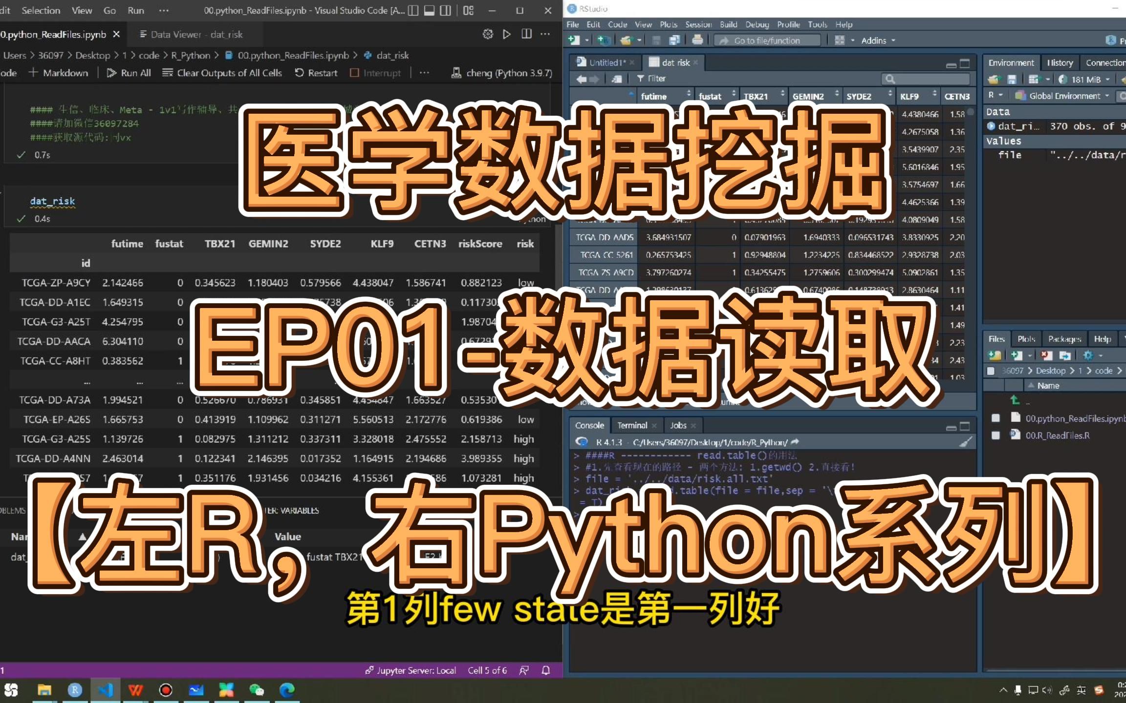 【左手R右手Python系列】EP01 - 数据读取| R | Python | 生信 | 临床 | meta | 医学统计 | sci ...