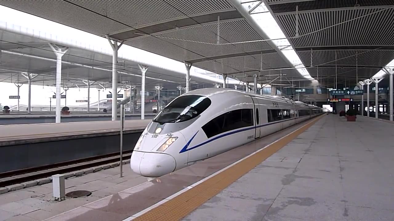 CRH380BL济南西站出站 来听听永济IGBT- vvvd_哔哩哔哩_bilibili