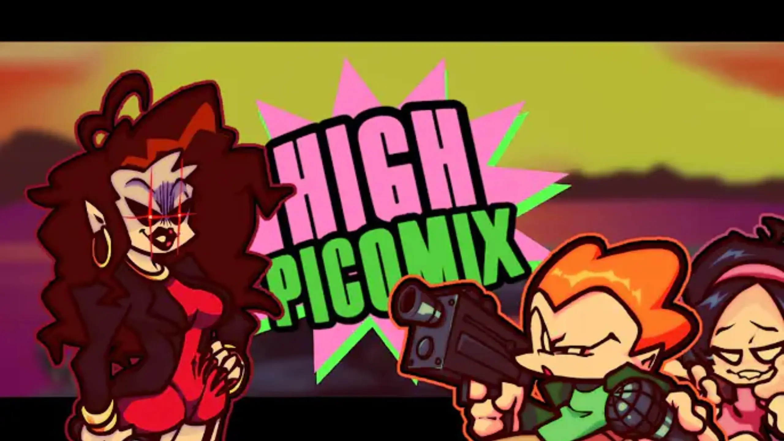 Friday Night Funkin' - High (Pico Mix Fanmade "Chart")_游戏热门视频