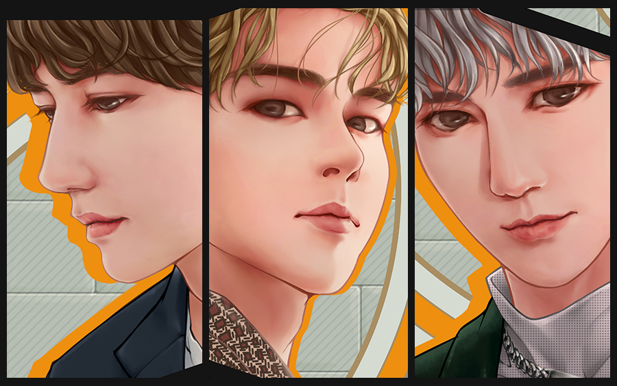 [绘画过程][Super Junior KRY]2019金唱片助力应援_哔哩哔哩_bilibili