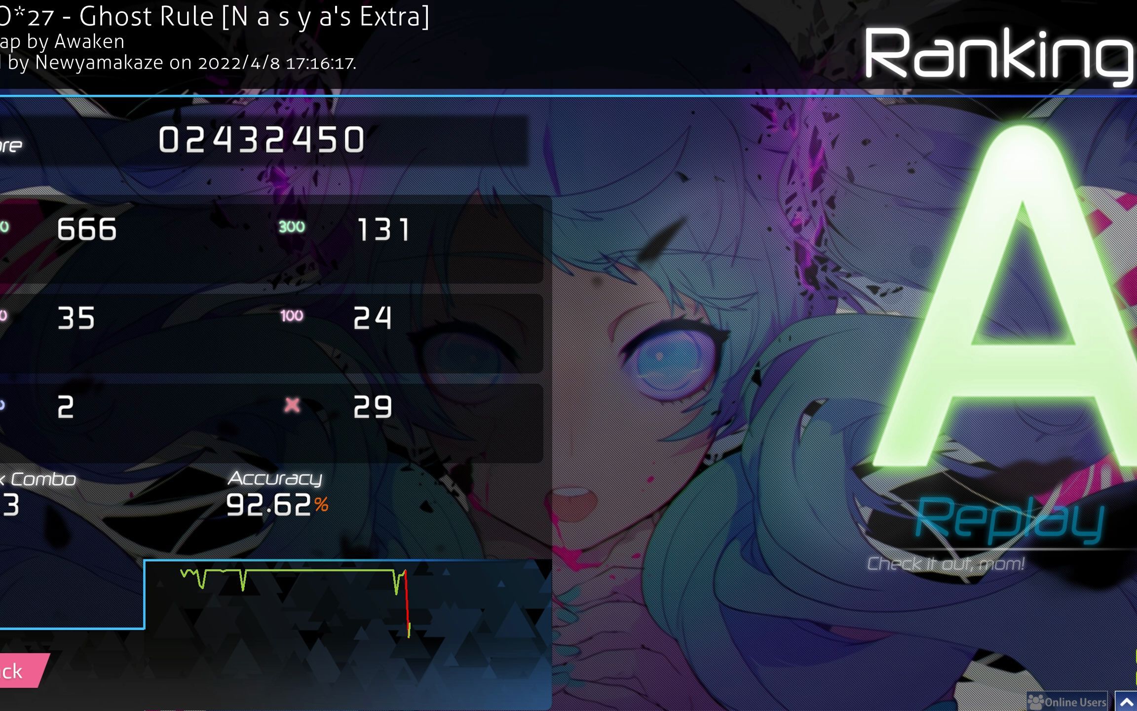 osu!ghost rule6.94A pass_哔哩哔哩bilibili_OSU