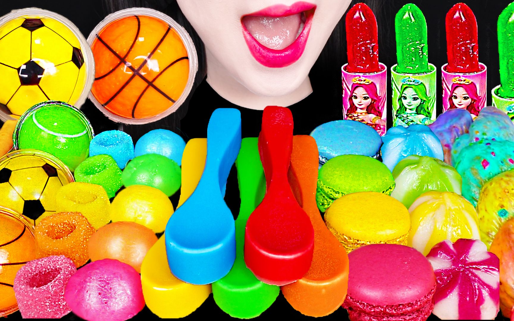 Jane ASMR EDIBLE LIPSTICK EDIBLE SPOON JELLY EATING-JaneASMR-JaneASMR-哔 ...