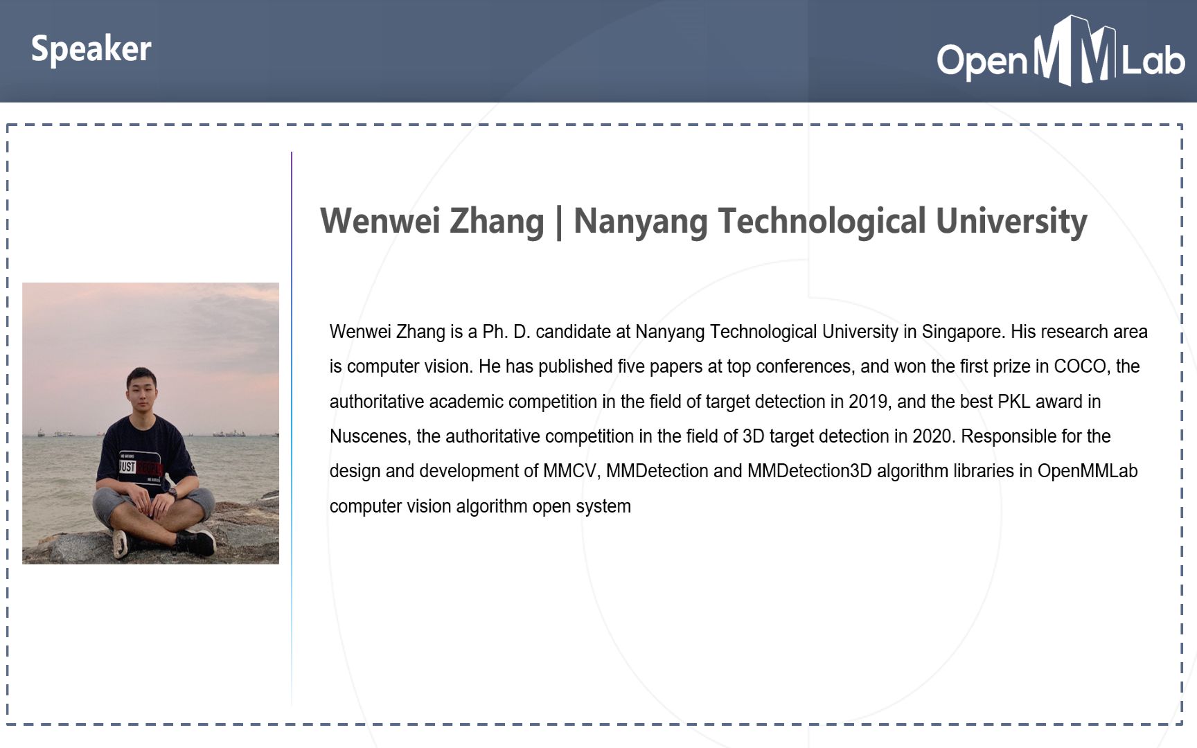【2021-CVPR】 | OpenMMLab Tutorial Speaker：Wenwei Zhang-Ph.D.NTU - 视频下载 Video Downloader