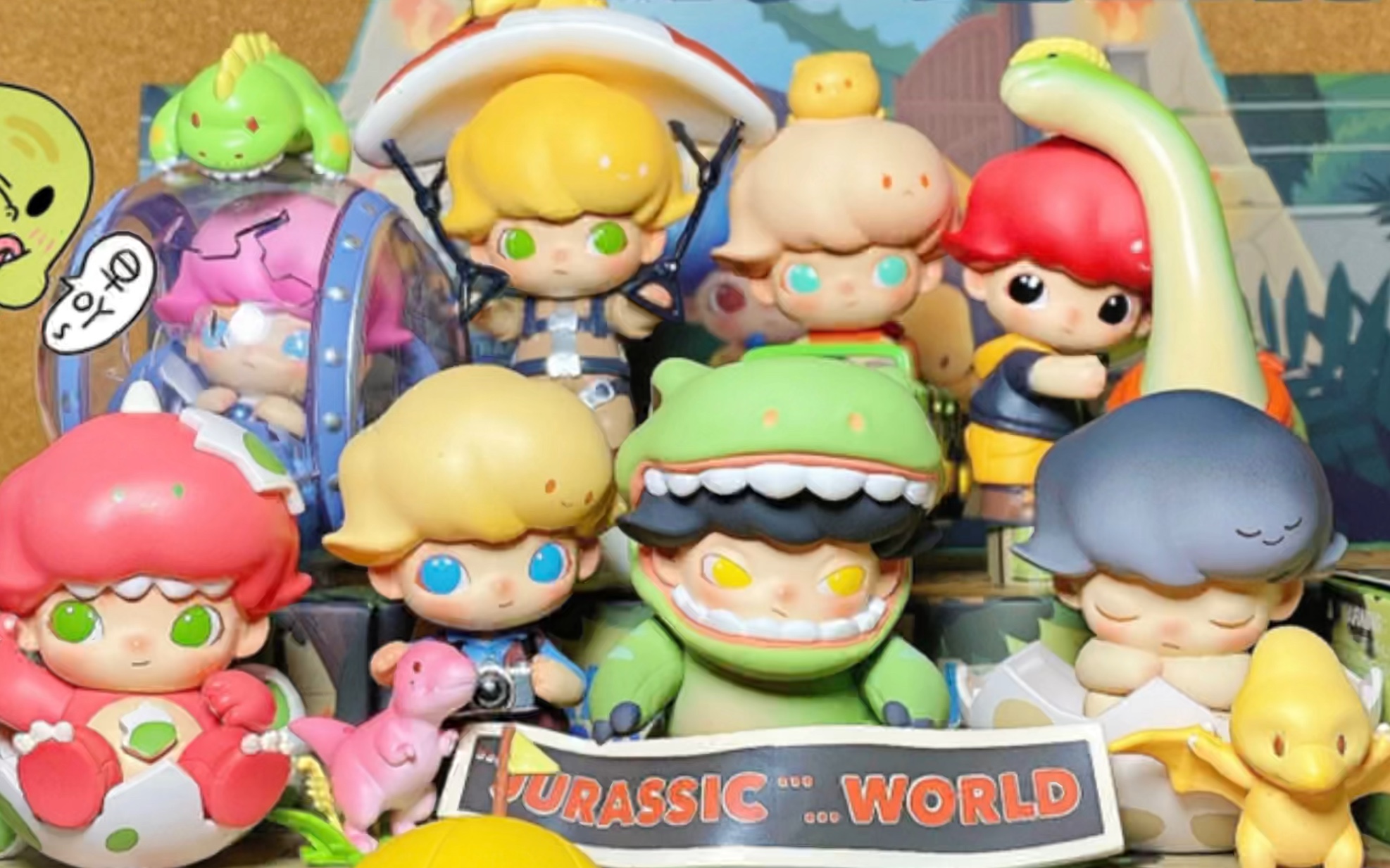 Dimoo侏罗纪世界系列！我又抽到隐藏啦！_哔哩哔哩_bilibili