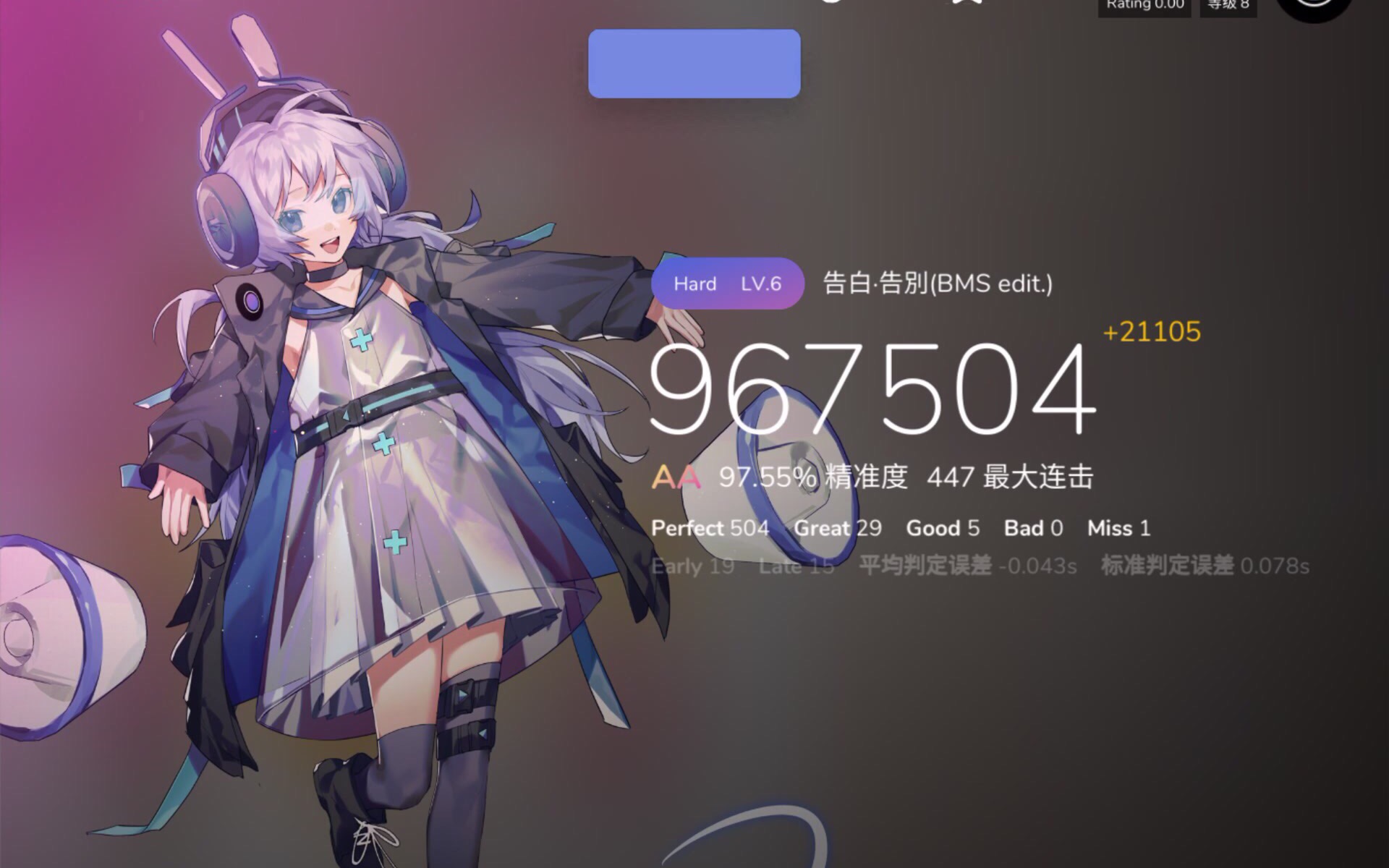【cytoid】告白.告别HD AA评价_哔哩哔哩_bilibili