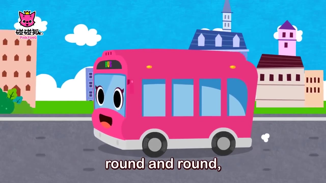 【史上最全英文儿歌单曲收集】The wheels on the pink school bus_哔哩哔哩_bilibili