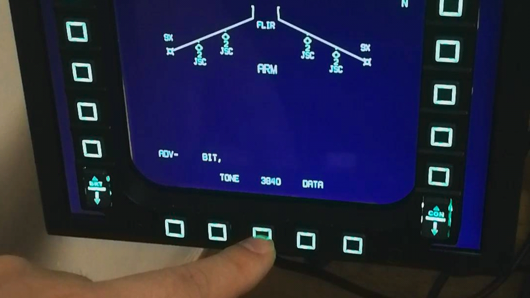 DCS F18 实体MFD 未完成 测试中_哔哩哔哩_bilibili