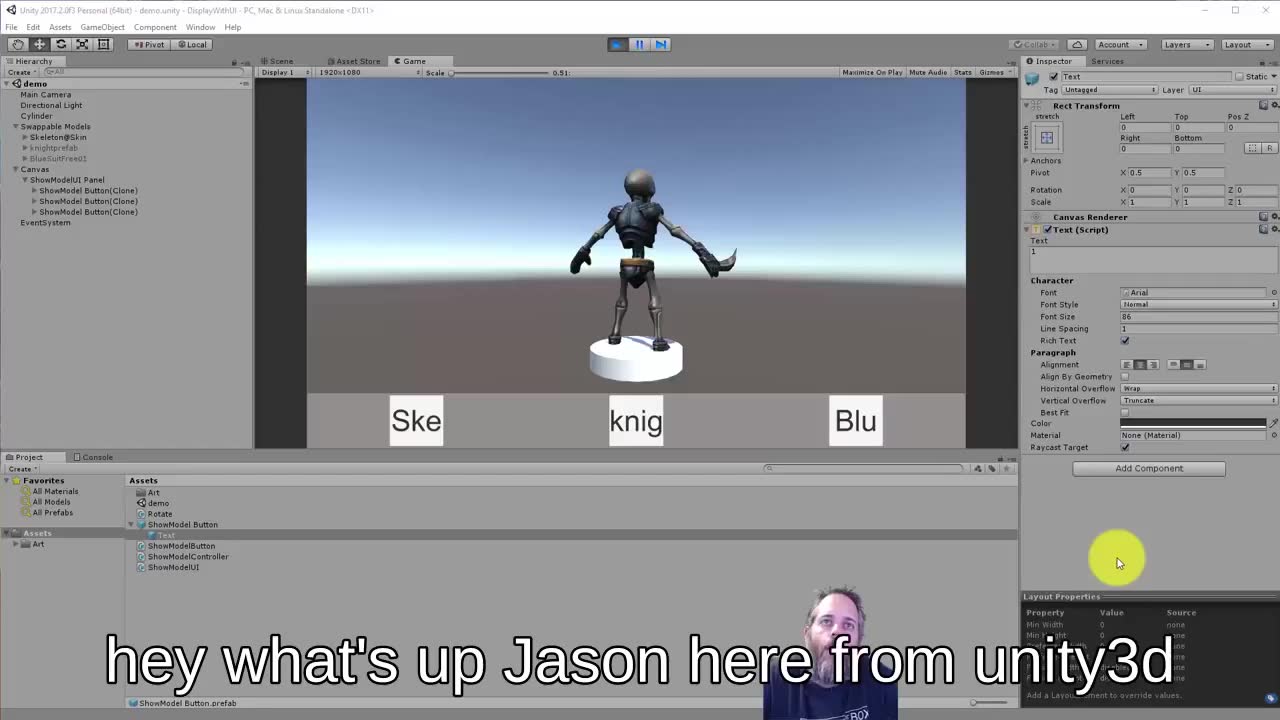 【Unity】角色选择界面的制作_哔哩哔哩_bilibili