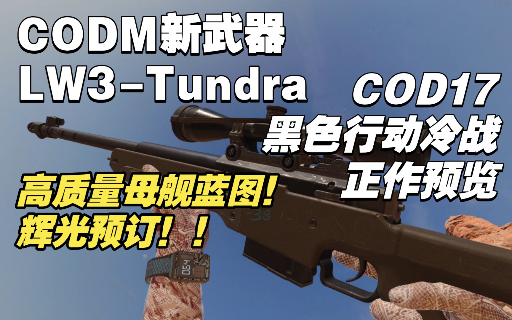 CODM新武器LW3-Tundra！正作预览！高质量蓝图-母舰提前辉光预订！-bilibili(B站)无水印视频解析——6li6在线工具箱