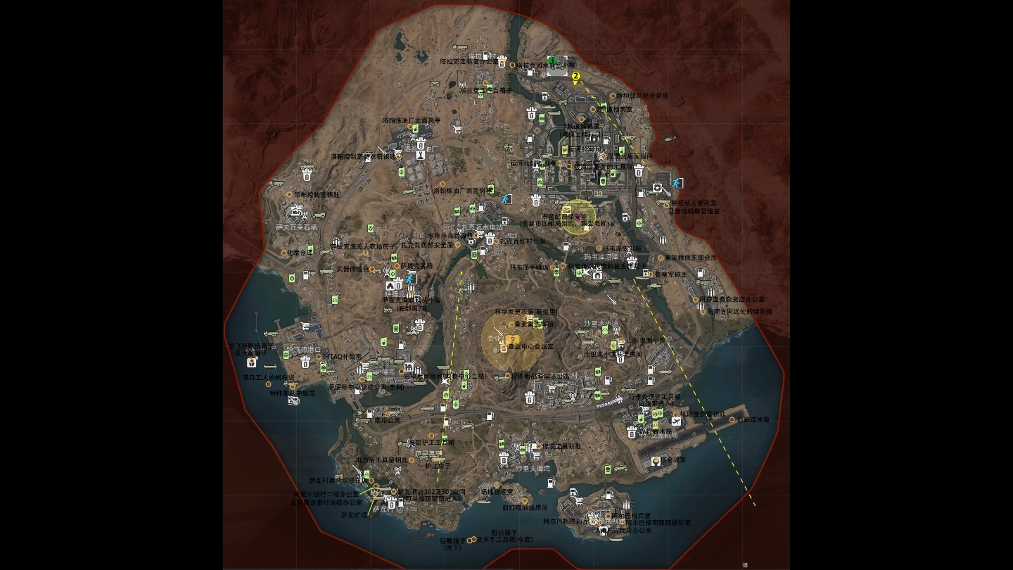 [COD19 DMZ钥匙位置] 塔拉克走私者办公室-E2绿色公交旁