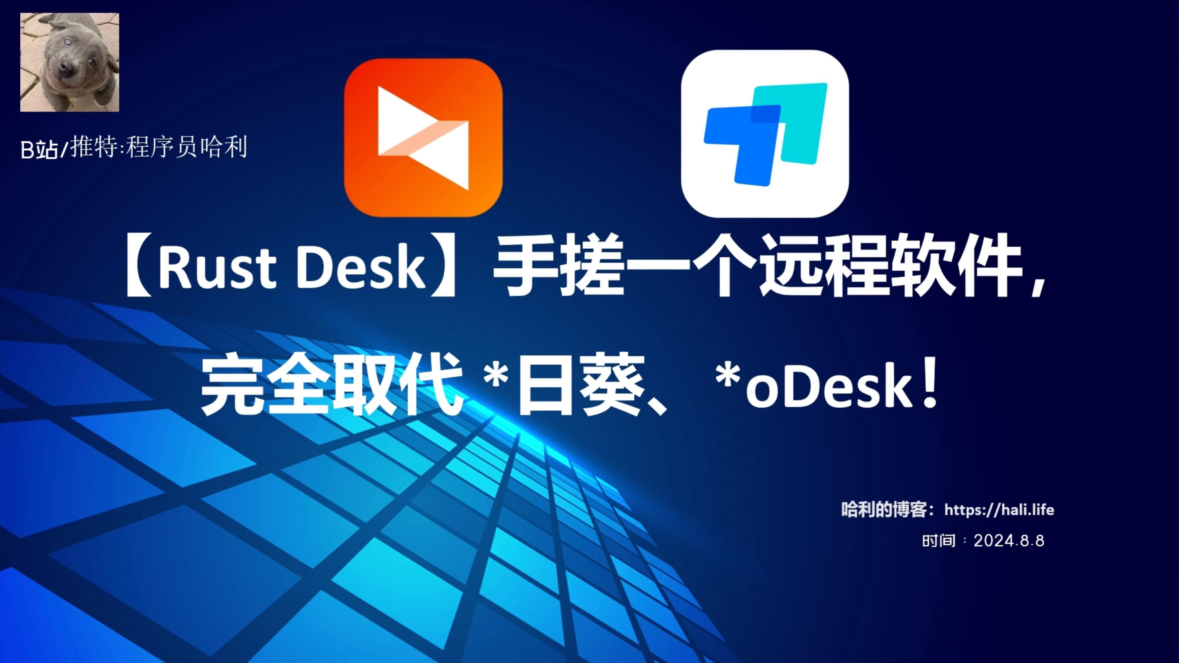 【Rust Desk】手搓一个远程软件，完全取代 *日葵、*oDesk！-bilibili(B站)无水印视频解析——6li6在线工具箱
