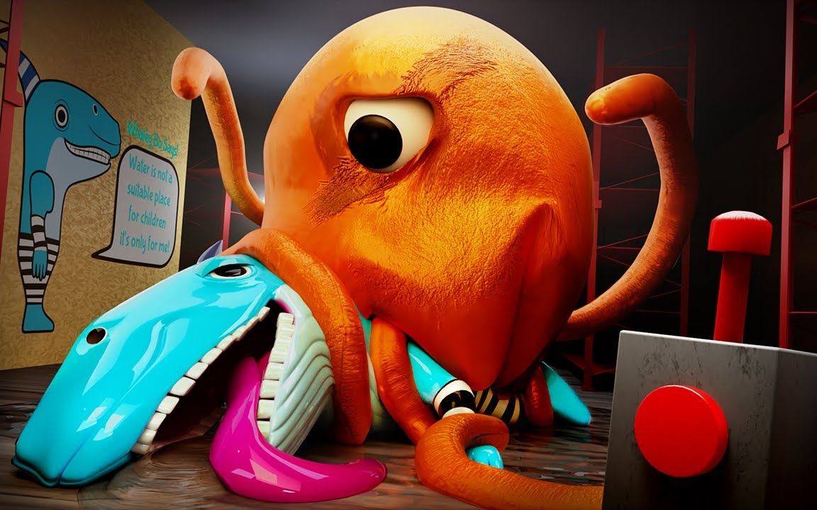 Garten of Banban 4 - SMILEY MILEY and Dr.Fluffypants fight with SAD ...