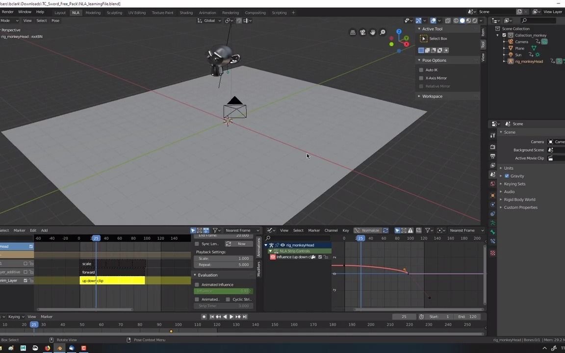 Blender NLA非线性动画的优缺点_哔哩哔哩_bilibili