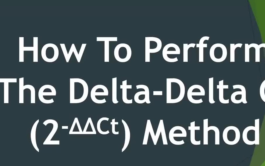 「Method」如何用Excel表格对qPCR Ct值进行beautiful的处理 Perform The Delta-Delta Ct ...