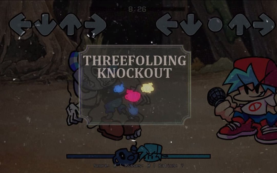 FNF Threefolding Knockout (Triple Trouble but cuphead）_音游热门视频