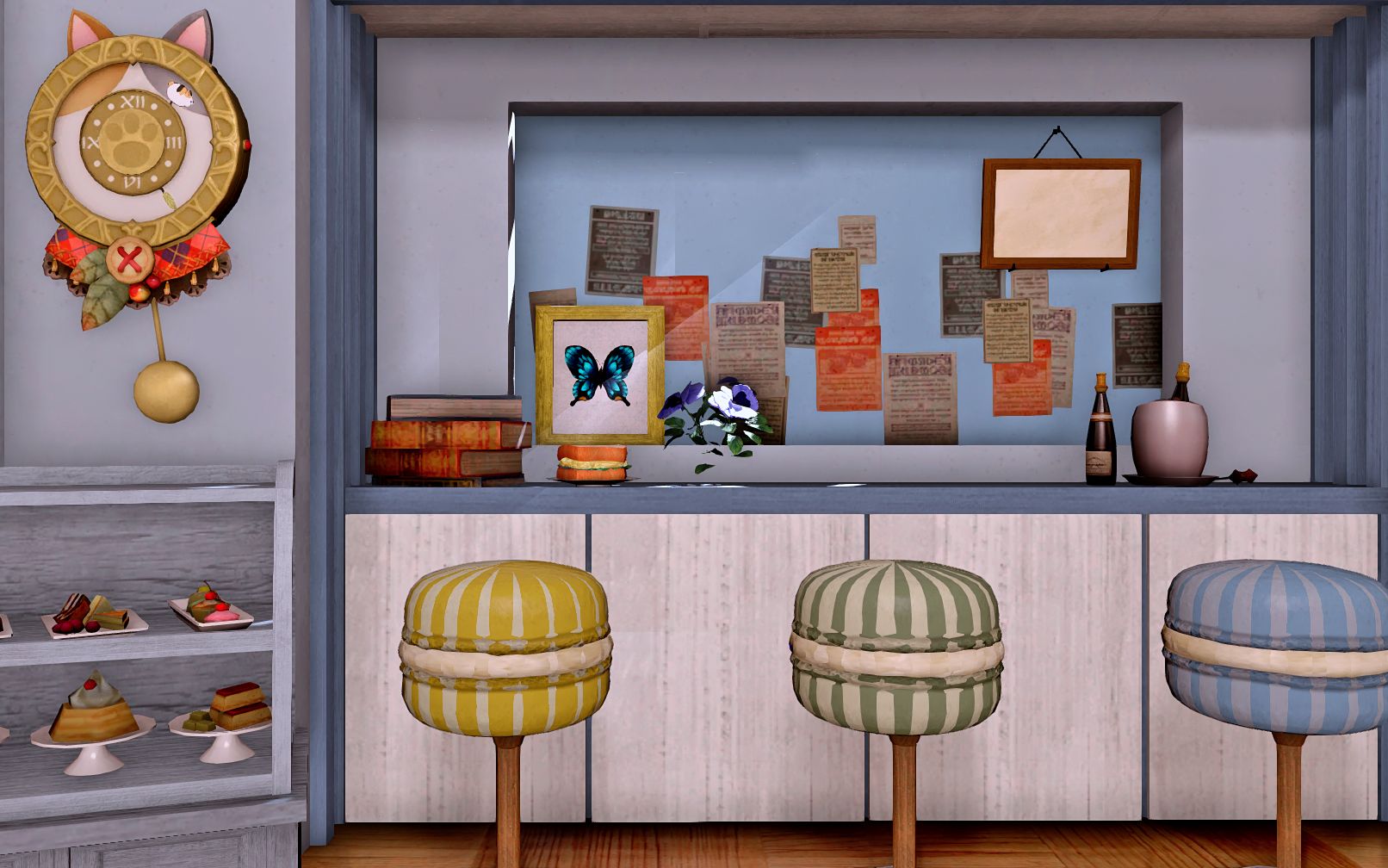 【FF14装修】客单S 夏天的蓝色系甜品玩偶店_最终幻想14