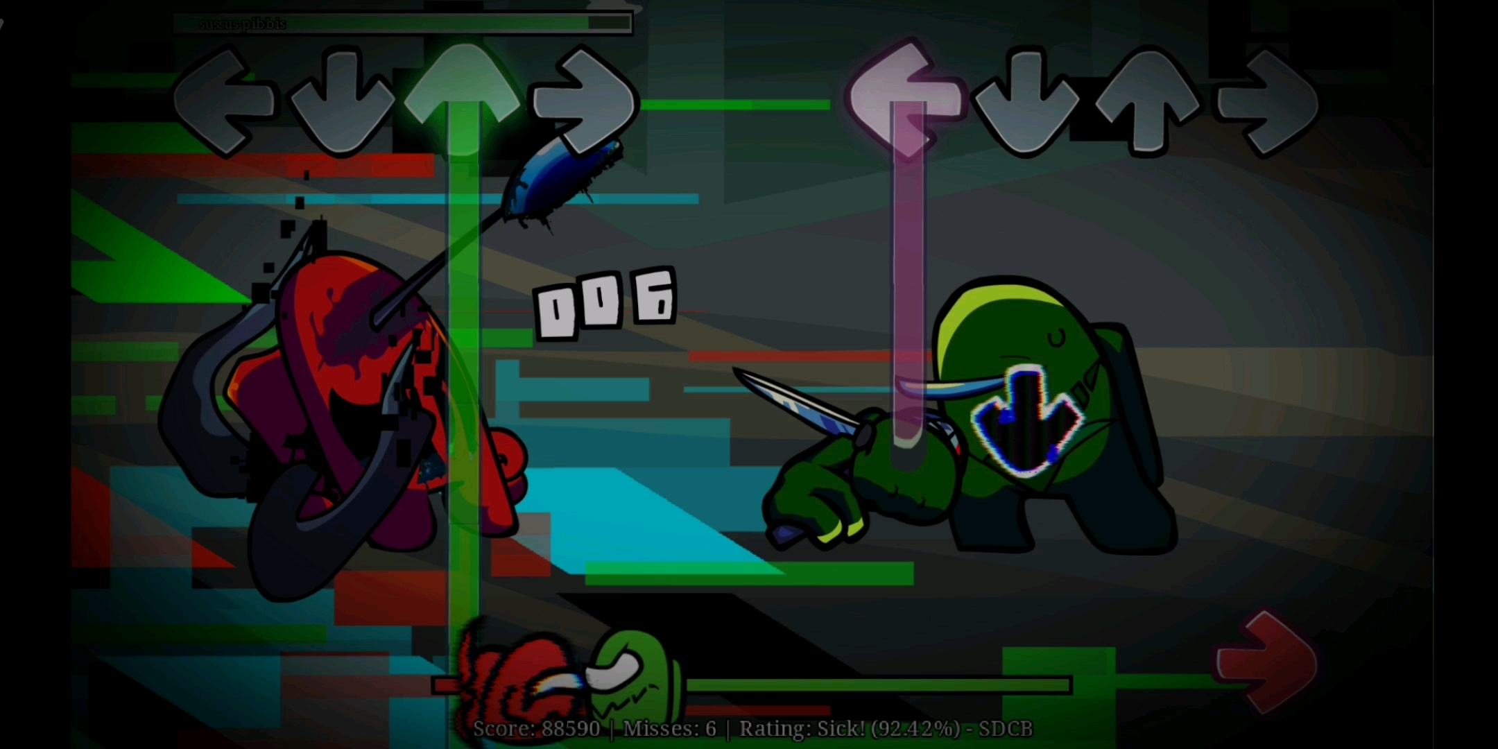 【FNF】Impostor v4 Red三阶段，但是注意力全在左上角