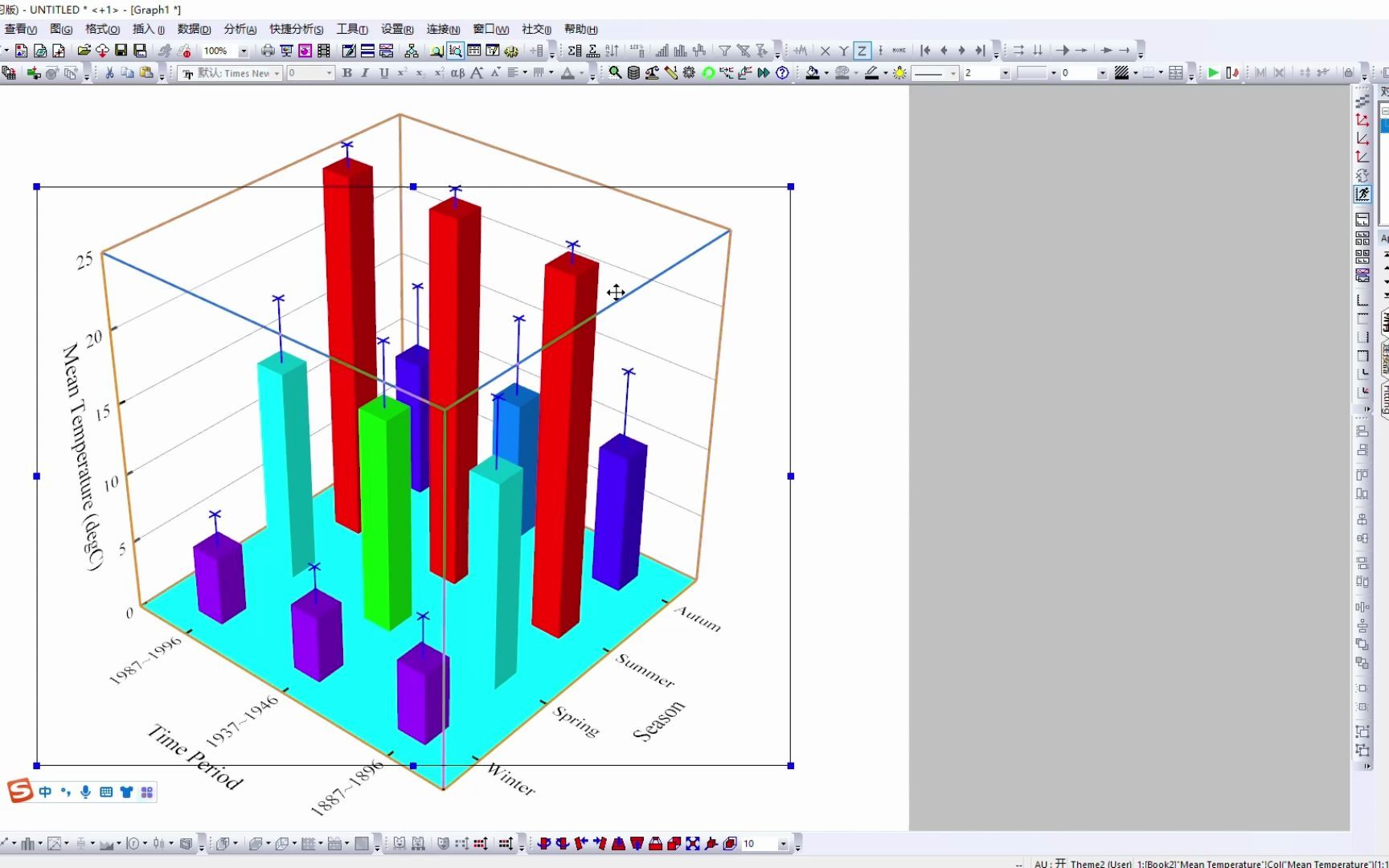 Origin绘制同心圆弧图