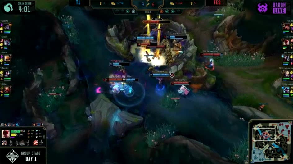 【韩国解说】TES vs T1 名场面精彩锦集 啊啊啊啊啊啊_哔哩哔哩_bilibili