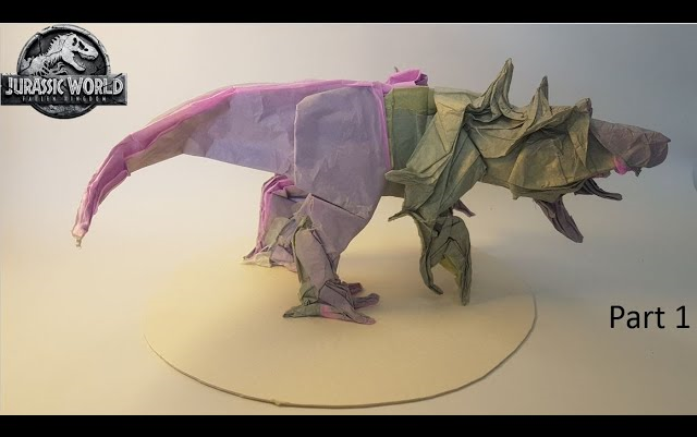 Origami Indominus rex Part 4( Jason Ku )_哔哩哔哩_bilibili