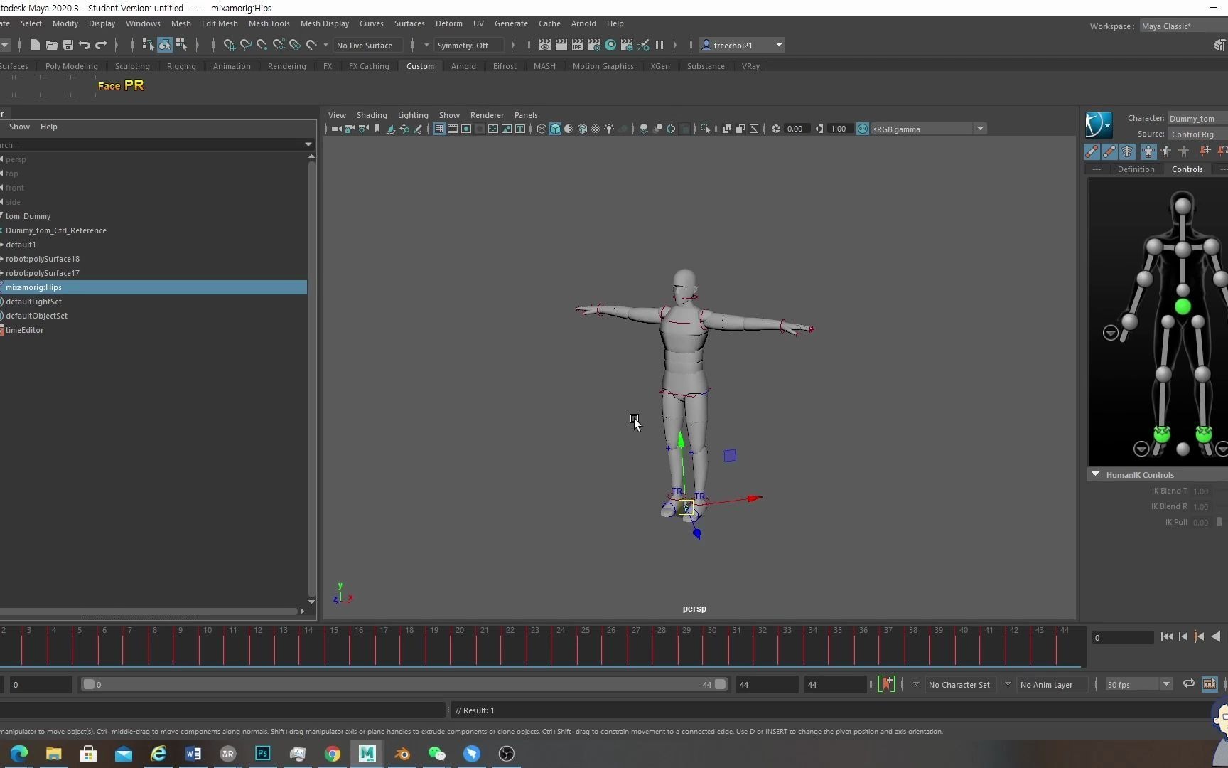 032_Connecting Mixamo clips to the Time Editor of Maya_Part1_哔哩哔哩_bilibili