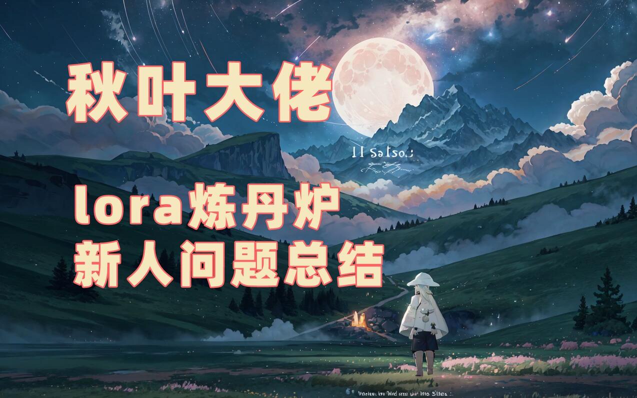 关于秋叶大佬lora炼丹炉新人使用中出现的问题个人总结及解决办法(新手注意事项) 哔哩哔哩