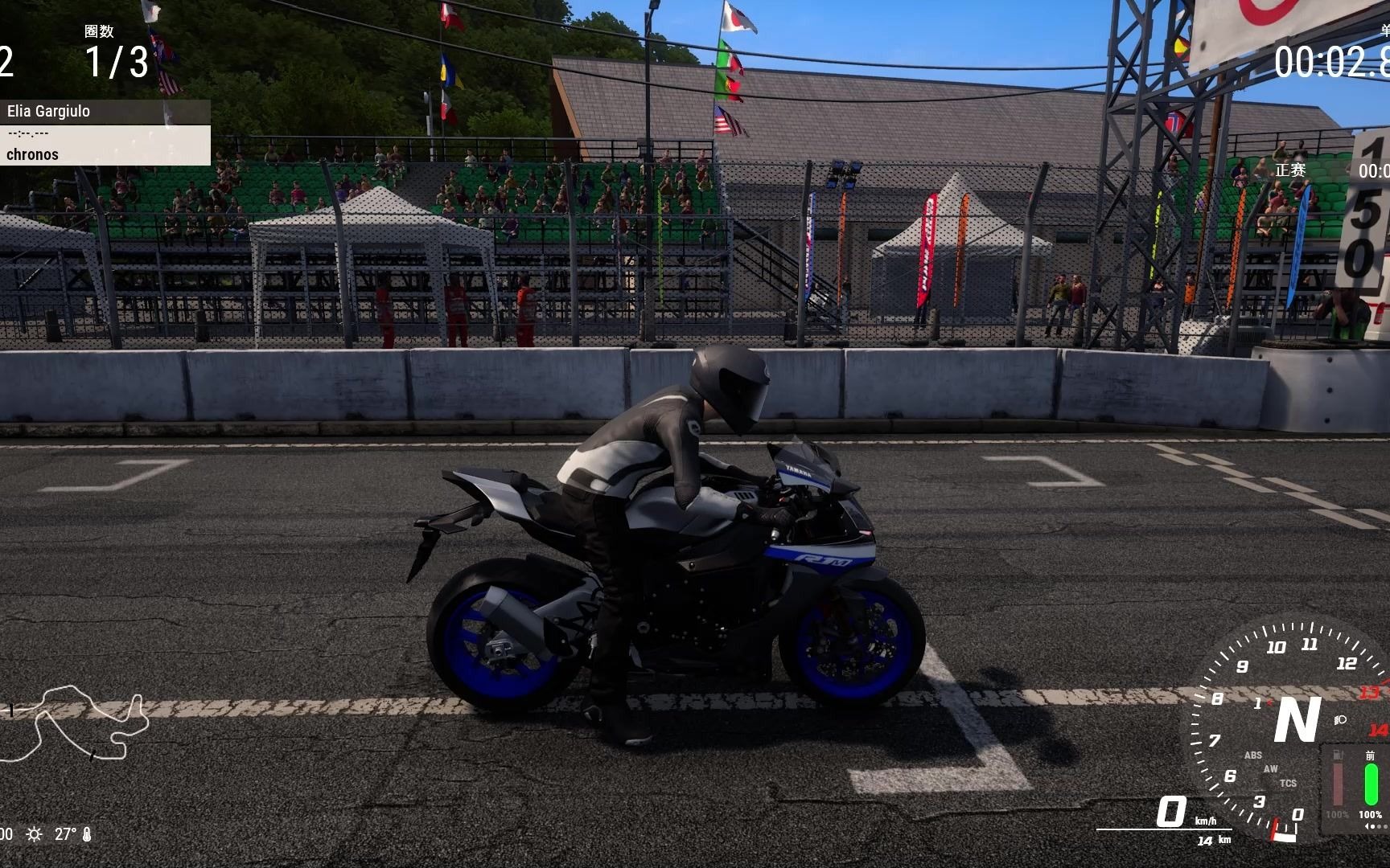 极速骑行4 键盘驾驶雅马哈R1M 其实看风景还不错的 RIDE4_哔哩哔哩_bilibili