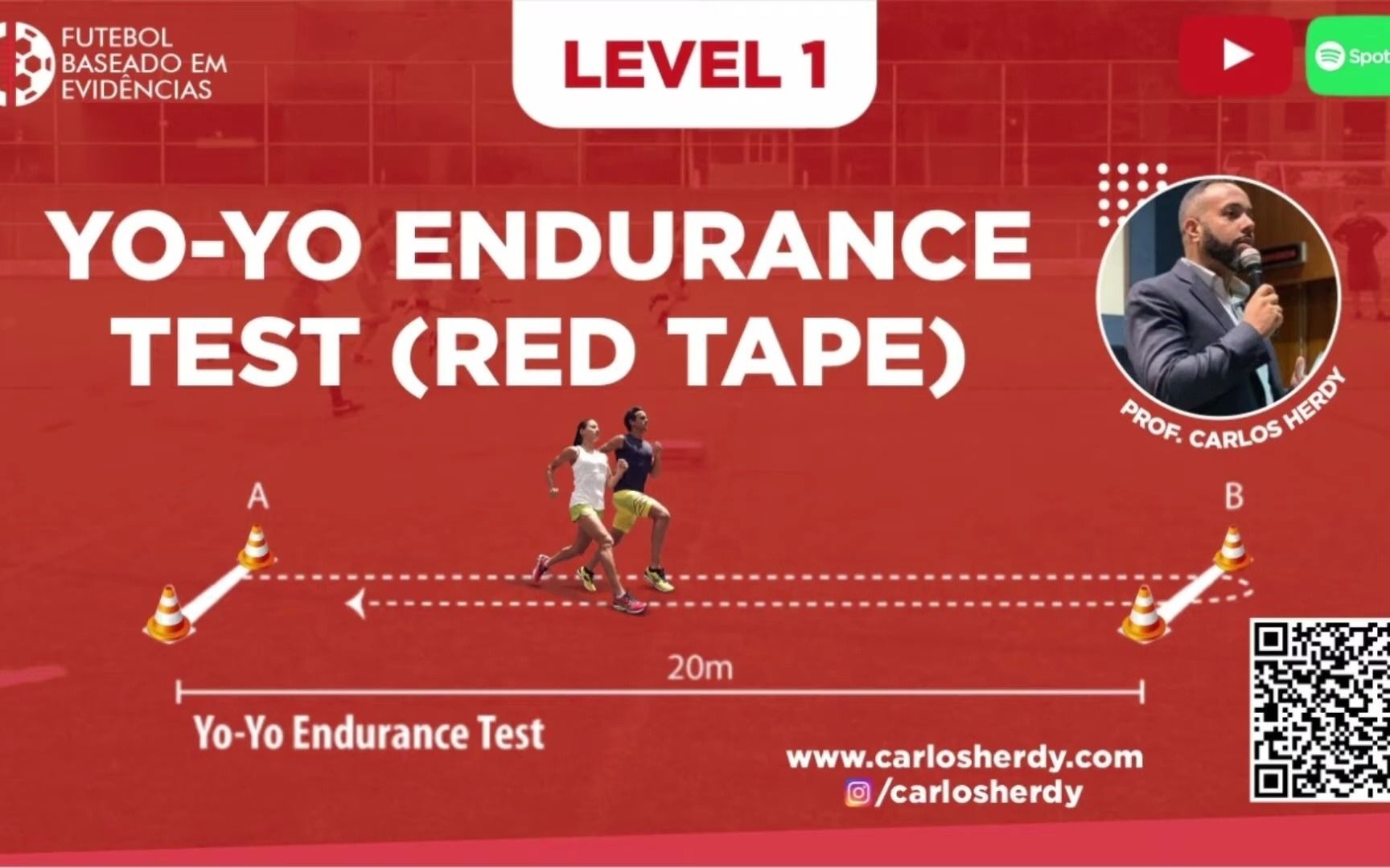 YOYO 耐力测试 Level 01 (20m) - Yo Yo endurance test red tape level 1_哔哩哔哩 ...