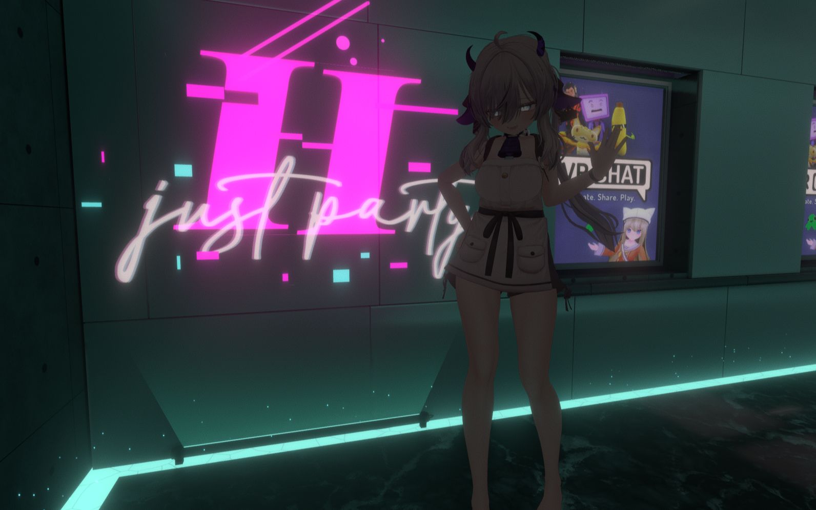 [Vrchat]Manuka酱在Just H Party 3.0跟着新主题曲晃动两分钟 - 视频下载 Video Downloader