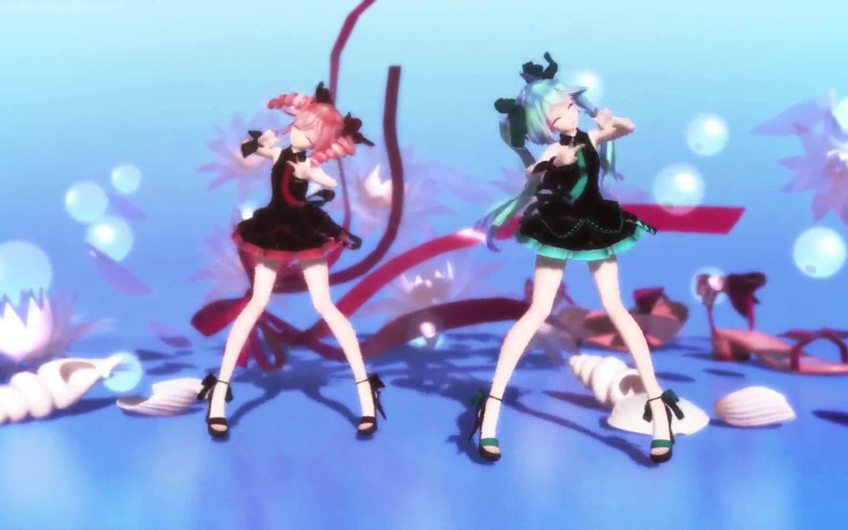 [MMD]DEEP_BLUE_TOWNへおいでよ_Miku_・Teto_哔哩哔哩_bilibili