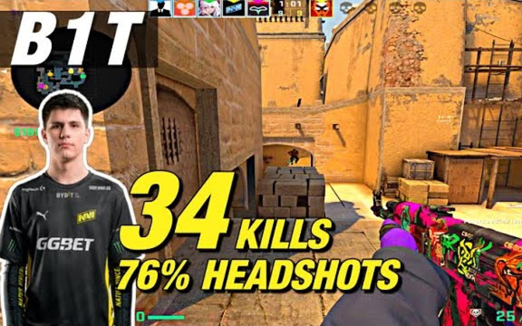 10月6日BIT全场34杀，76%爆头率，这爆头线就是酸爽_哔哩哔哩bilibili_精彩集锦