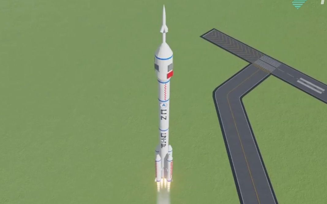 [简单火箭2]CZ-2F与发射架_哔哩哔哩_bilibili