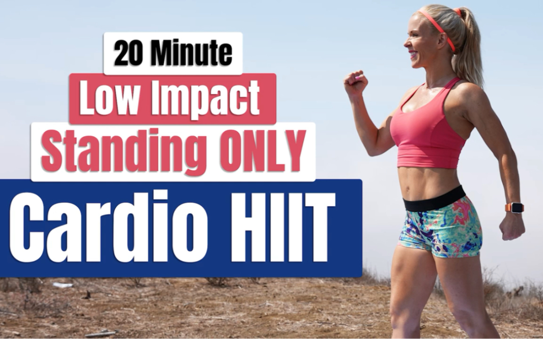 Courtney Andersen 20分钟 低冲击 膝盖友好 仅站立 有氧健身操 low impact cardio HIIT_哔哩哔哩 ...