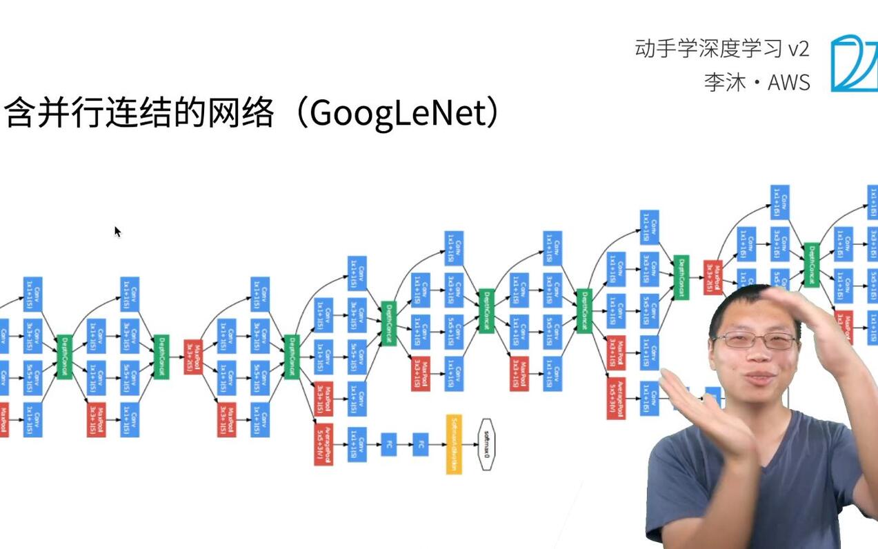 27 含并行连结的网络 GoogLeNet / Inception V3【动手学 - 哔哩哔哩