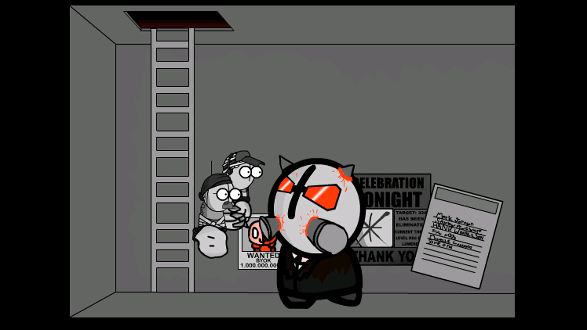 Madness Meme - Janitor kicks every Madness Combat protagonists out of ...