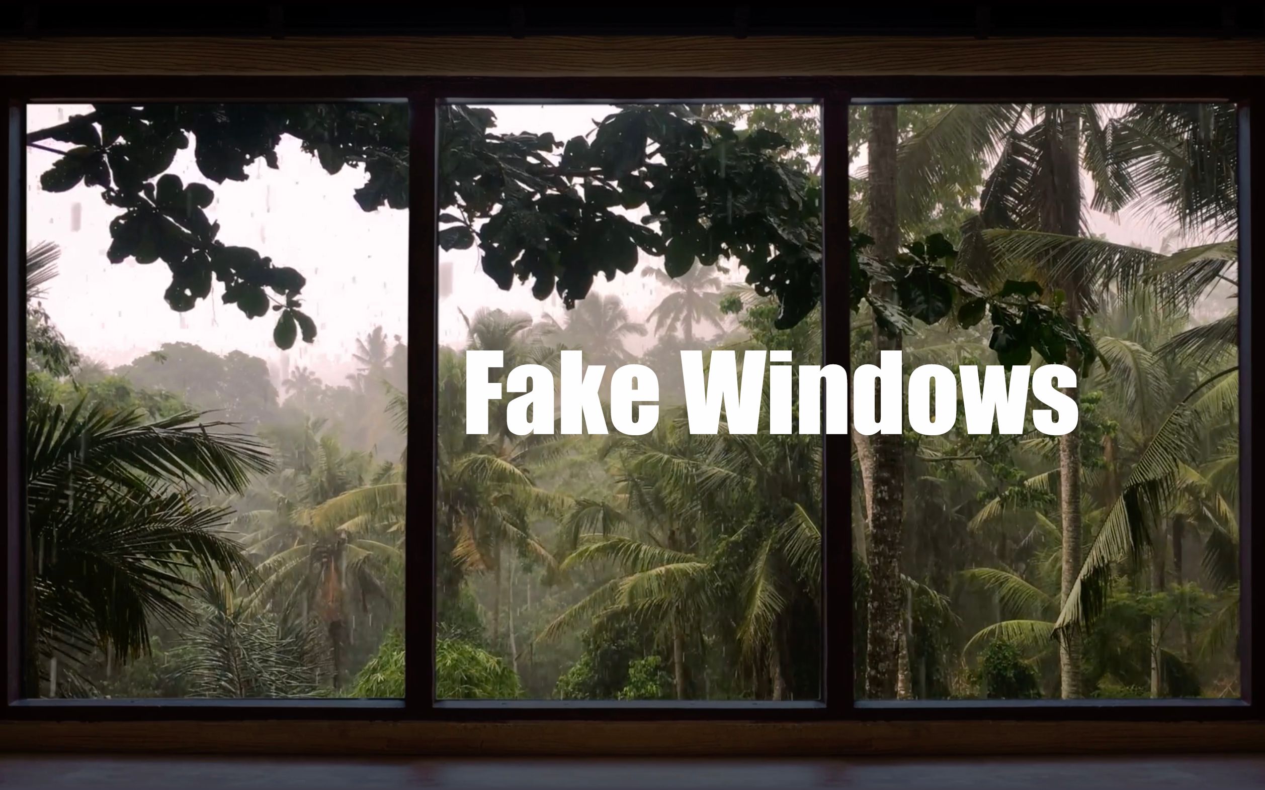 「 𝙁𝙖𝙠𝙚 𝙒𝙞𝙣𝙙𝙤𝙬𝙨 」🌼 假窗户合集｜独处时光｜窗外白噪音 | Windows 4K | 自用整理合集