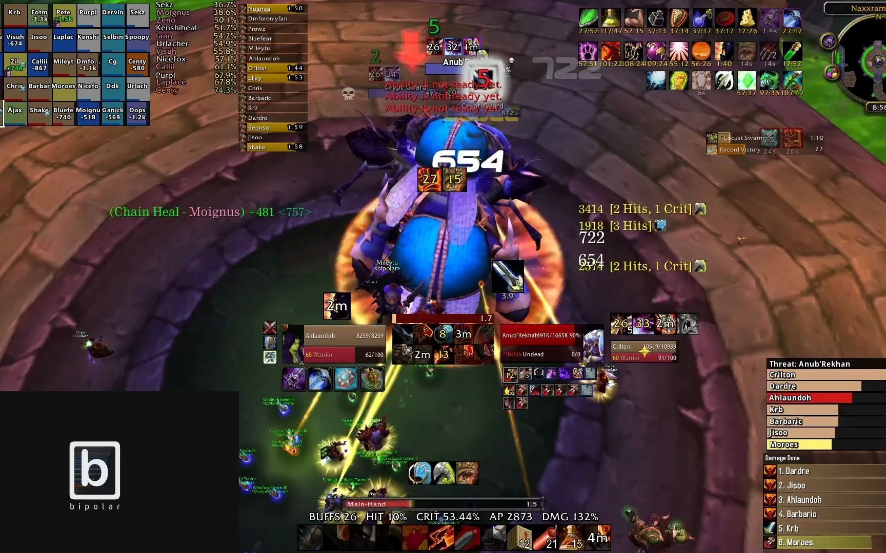 Ahlaundoh 4.14 纳克萨玛斯全程视角_哔哩哔哩_bilibili