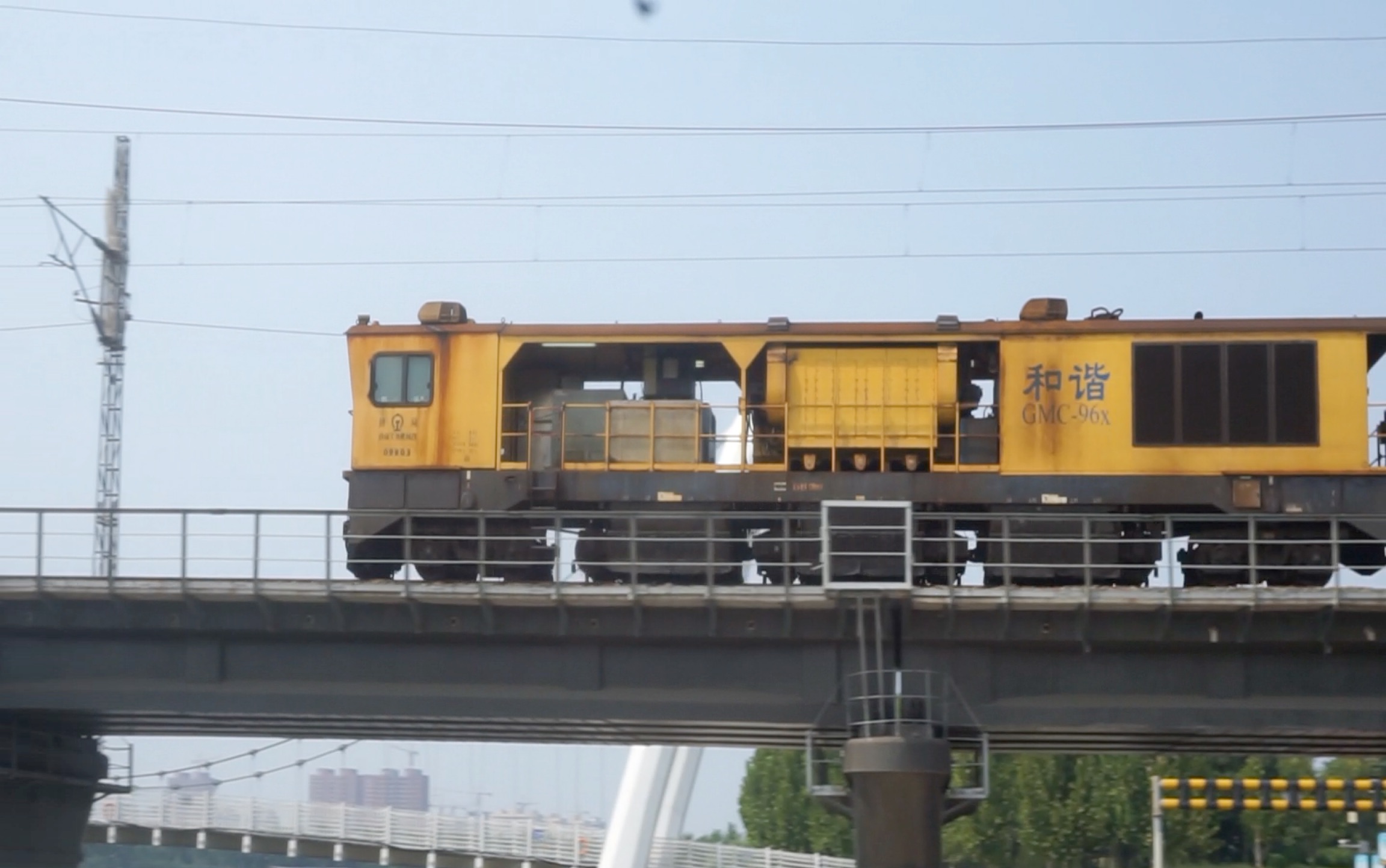 GMC-96X型钢轨打磨车_哔哩哔哩_bilibili