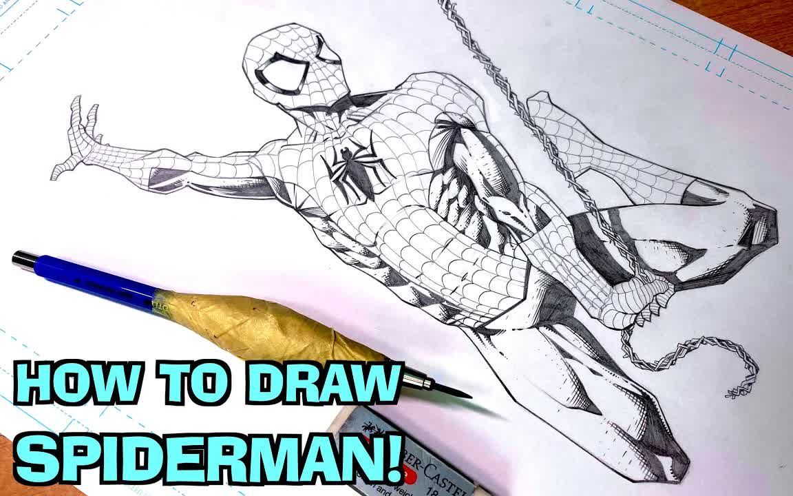 【Dr. Rocke美漫教程】独家经验分享，一起学画蜘蛛侠！_哔哩哔哩_bilibili