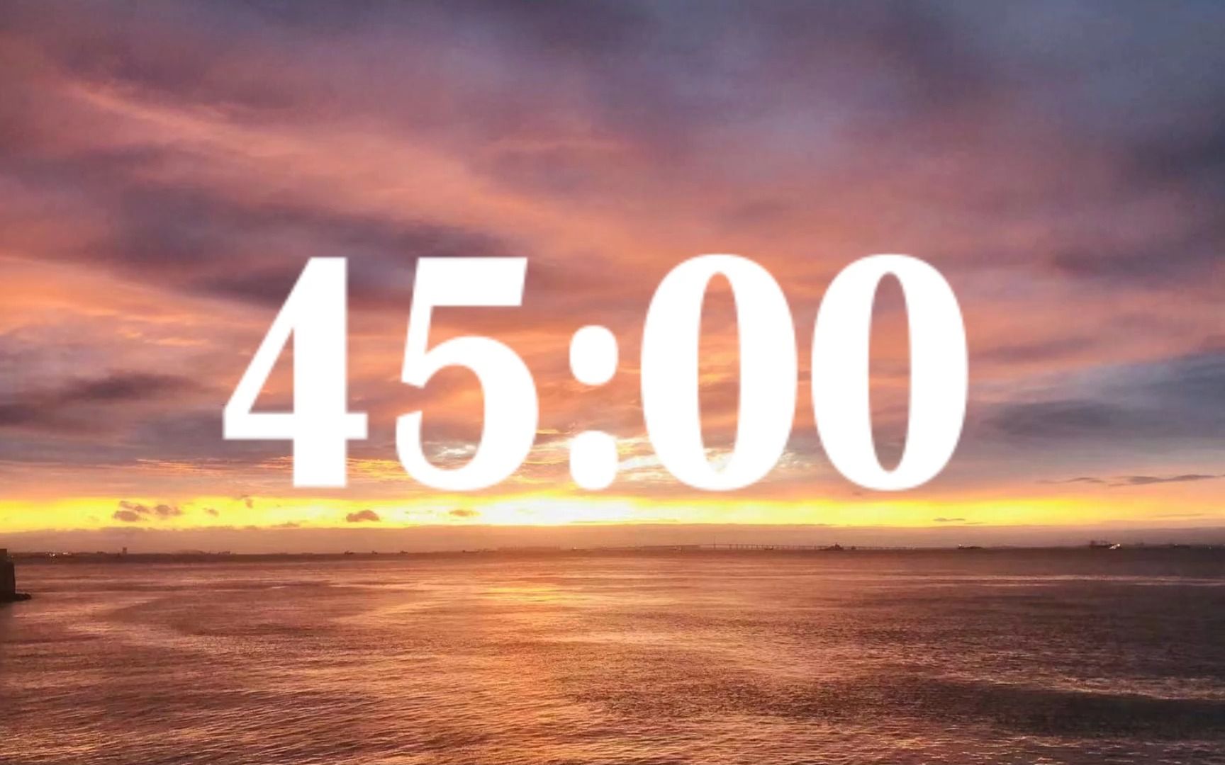 【Stay with Me】陪伴45分钟 3 | 倒计时 | 40hz | 双耳节拍 | Binaural Beats | Study ...