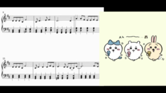 chiikawa钢琴谱-御子酱-钢琴-哔哩哔哩视频