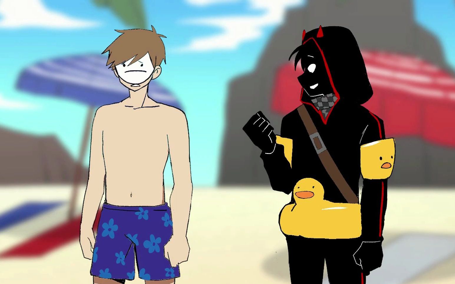 【Dream Shorts系列手书/中文字幕】Dream学游泳..._哔哩哔哩_bilibili