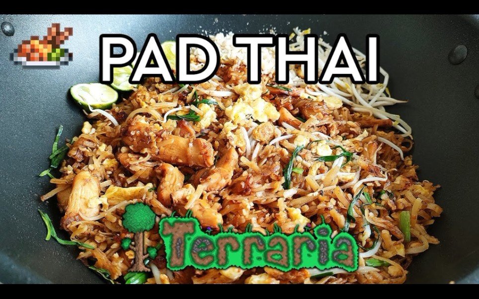 Pad Thai from Terraria | GitGud's Kitchen_哔哩哔哩_bilibili
