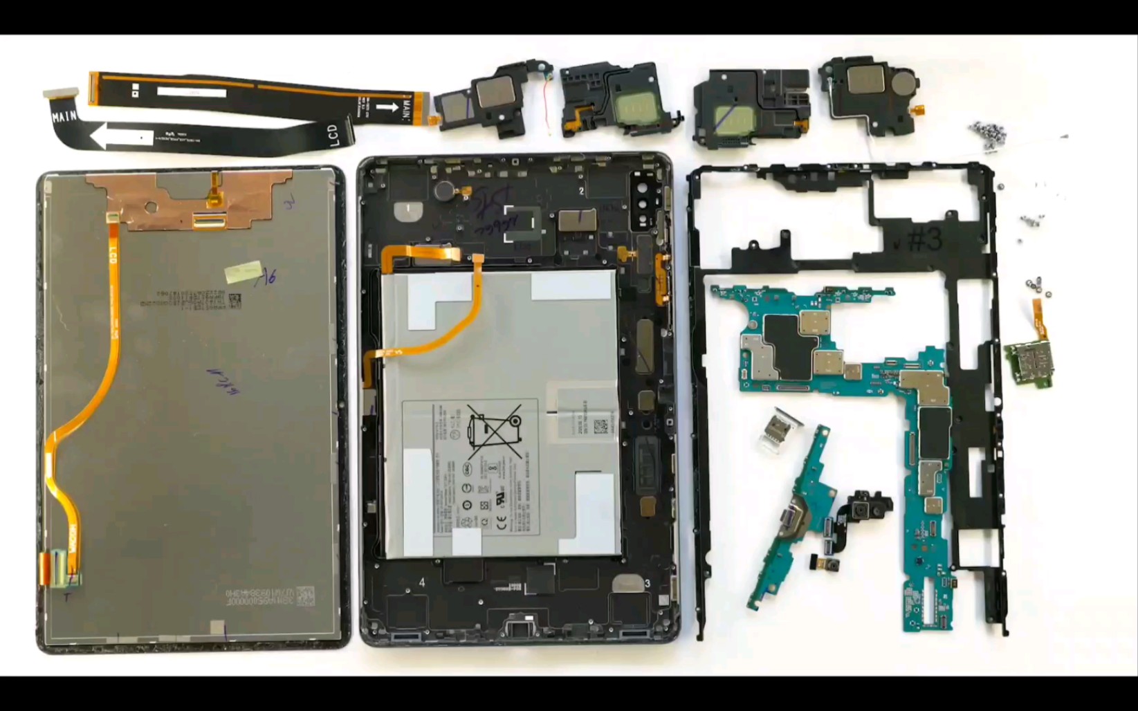 三星tab s7拆机视频，视频转载于youtube_哔哩哔哩_bilibili