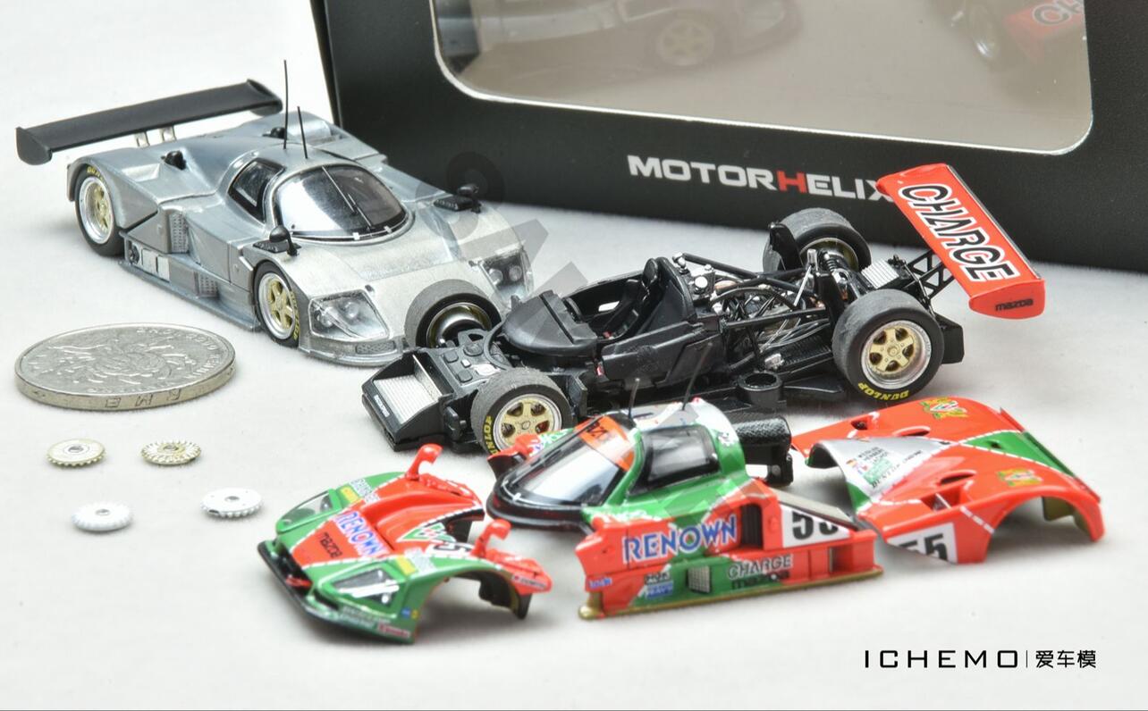 MotorHelix 1:64 马自达 787B 新装饰板样品模型 - 哔哩哔哩