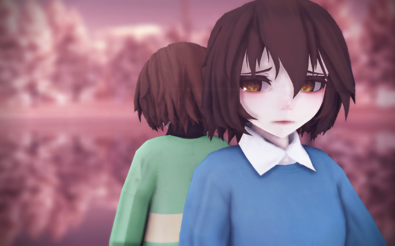 【MMD∥UNDERTALE】 High Frisk ,Chara |Models Test|_哔哩哔哩 (゜-゜)つロ 干杯~-bilibili