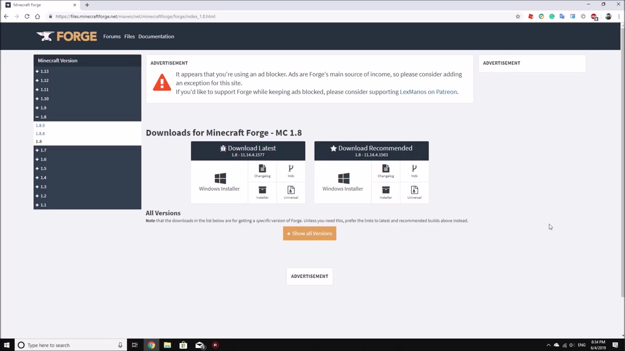 在MC里下载Forge + Optifine教程 How to download Forge + Optifine in Minecraft ...